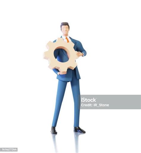 큰 황금 장비를 들고 성공적인 사업가 3d 렌더링 그림 개념에 대한 스톡 사진 및 기타 이미지 개념 개념 기호 개선 Istock