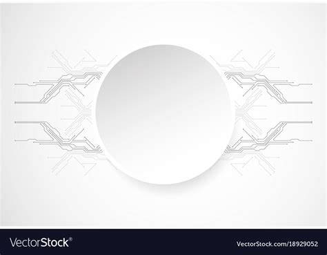 Abstract Technology Circuit Board Communication Vector Image