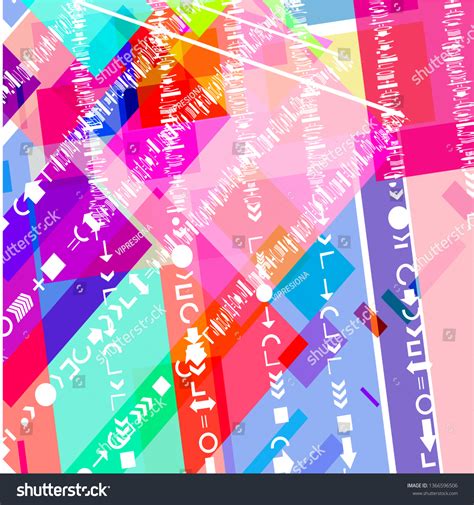 Background Geometric Shapes Arithmetic Signs Stock Vector Royalty Free 1366596506 Shutterstock