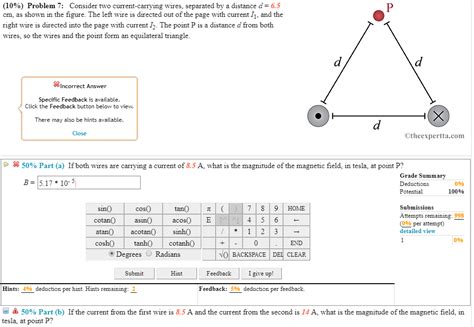 Solved 10 Problem 7 Consider Two Current Carrying Wires