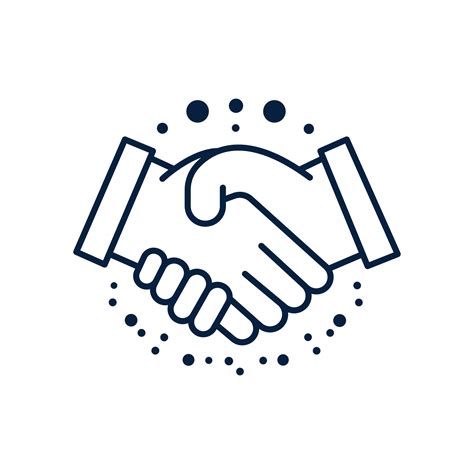 Handshake Icon Partnership Agreement Contract Teamwork Vector Design Illustration 35511909