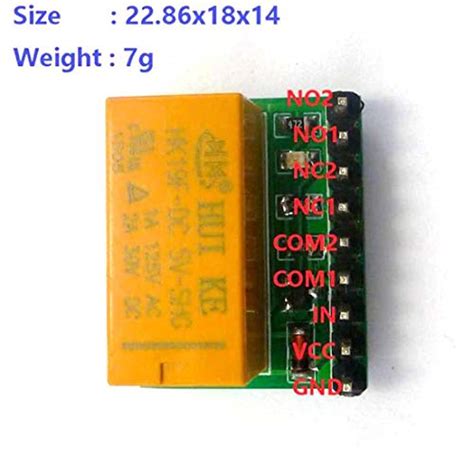 Treedix 2pcs Dpdt Relay Module Reverse Polarity Switch Compatible With