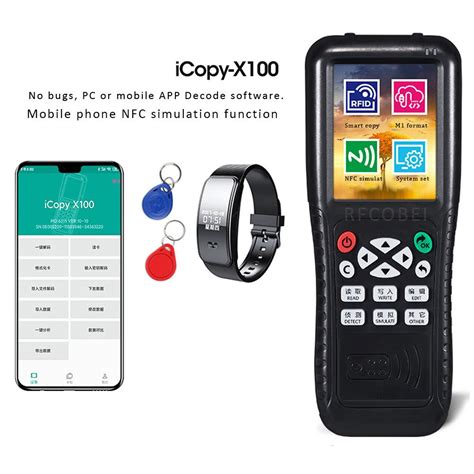 FURUI Новый X100 RFID IC ID Копир Дубликатор Fob NFC Reader Writer Дубликатор RFID Тег купить