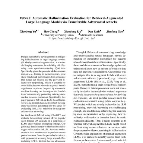 Reeval Automatic Hallucination Evaluation For Retrieval Augmented