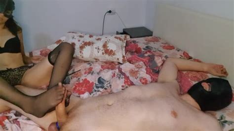 Femdom Mistress Badkittyb Deep Urethral Sounding Amazing Footjob Cock