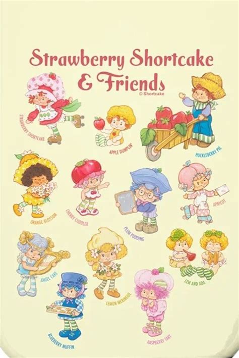 Strawberry Shortcake Characters Early 2000s All Original Strawberry