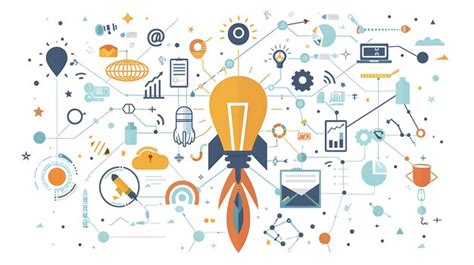 Visual Infographic Of Startup Ecosystem Illustrating Connection Between Incubator Accelerator