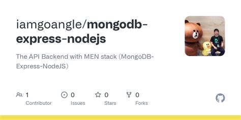 GitHub Iamgoangle Mongodb Express Nodejs The API Backend With MEN Stack MongoDB Express NodeJS
