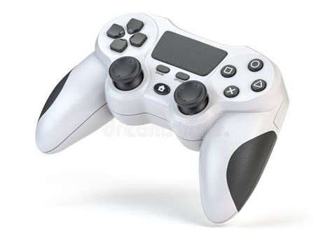 Game Joystick Or Gaming Controller Isolated On White Stock Illustration