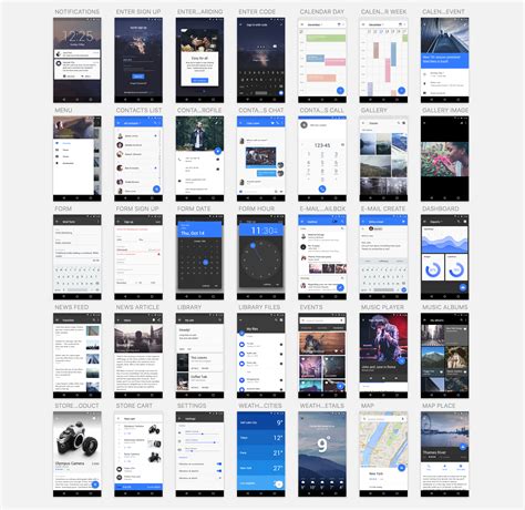 Material Design Ui Kit Free Free Psd Ui Download