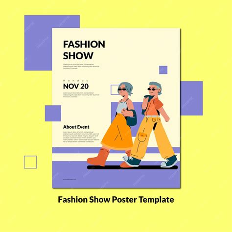Premium Vector Fashion Show Poser Template