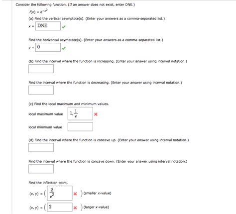 Solved Consider The Following Function If An Answer Does Chegg