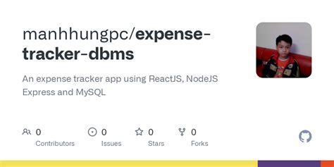 Github Manhhungpcexpense Tracker Dbms An Expense Tracker App Using