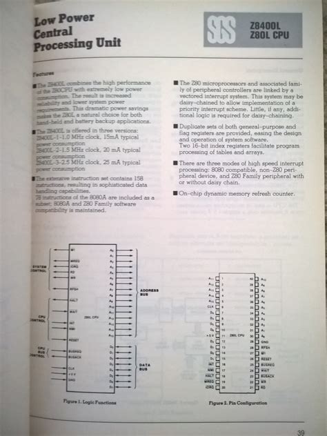 Z Microprocessor Family DataBook Book SGS Semiconductor