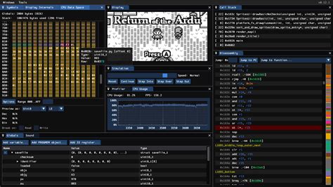 Ardens Arduboy Simulator For Profiling And Debugging Development