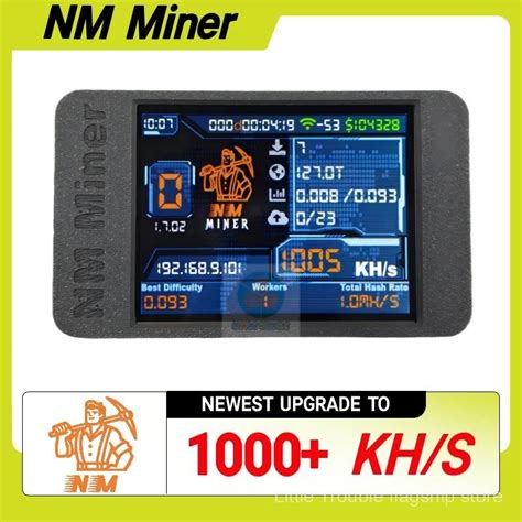 New Nmminer Nerdminer V2 Hashrate 1000kh S Lucky Miner Esp32 2 8 Inch Smart Display Crypto Solo