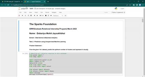Mohit Dobariya On Linkedin Task2 Gripmarch23 Intern Datascience