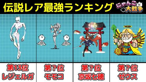 【にゃんこ大戦争】伝説レア最強ランキング！！【the Battle Cats】 Youtube