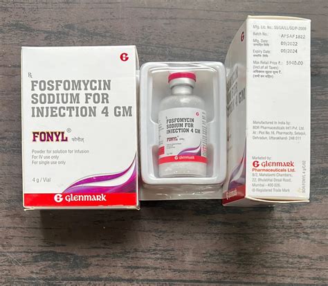 Fosfomycin Sodium Injection 4 Gm At Rs 750 Vial In Saharanpur Id 2852129240148