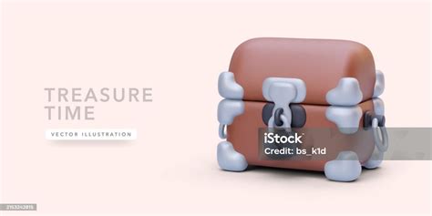 닫힌 사실적인 보물 상자는 밝은 배경에 고립되어 있습니다 벡터 일러스트 레이 션 0명에 대한 스톡 벡터 아트 및 기타 이미지 0명 3차원 형태 갈색 Istock