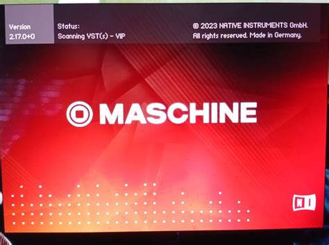 maschine won t boot past plugin scan r maschine
