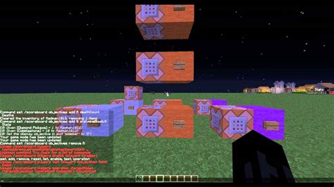 Minecraft Scoreboard Command Death Count And Mined Block Count Youtube