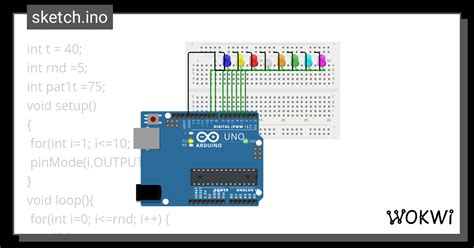 8led Wokwi Esp32 Stm32 Arduino Simulator