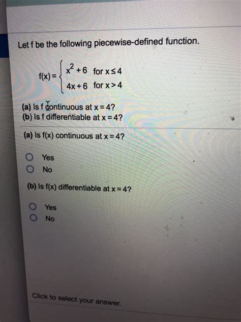 solved let f be the following piecewise defined function