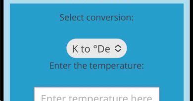 Celsius To Kelvin Temperature Conversion