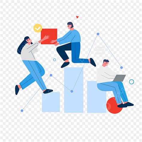 만화 손으로 그린 팀 정보 협력 일러스트 추세 그림 트렌드 맵 업무 직업 Png 일러스트 및 Psd 이미지 무료 다운로드 Pngtree