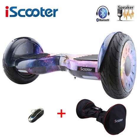 IScooter 10 дюймов Ховерборд с Bluetooth динамиками два колеса умный ...