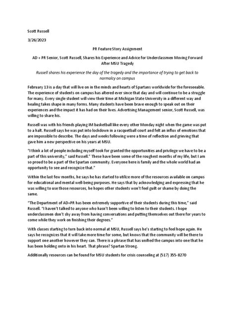 Pr Feature Story 2 2 Pdf Michigan State University Psychology