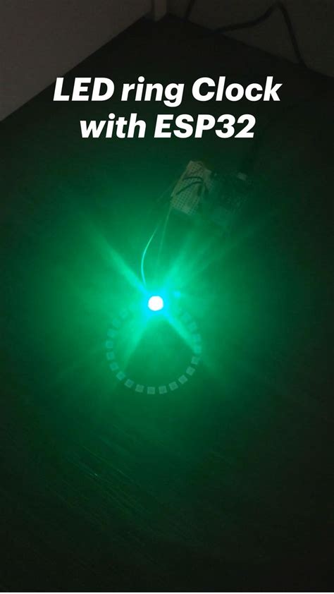Led Ring Clock With Esp32 Ring Clock Led Ring Clock