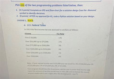 Solved Pick One Of The Two Programming Problems Listed