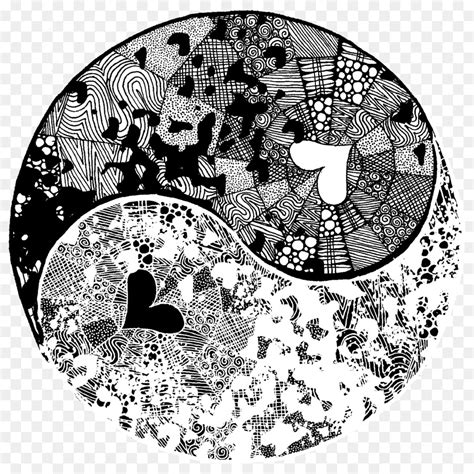 Yin Yang Trippy Coloring Pages