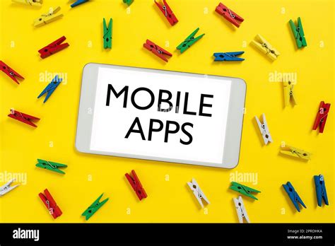 Conceptual Caption Mobile Apps Word For Small Programs Are Made To Work On Phones Like App