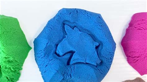 Лепим животных из кинетического песка для малышей Youtube