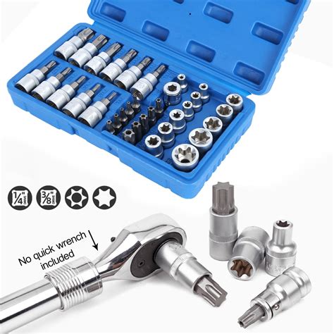 Znnt Universal Impact Socket Set E10 E24 External Torque Socket Kit