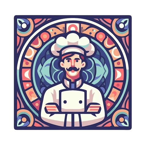 Premium Vector Male Cheff Flat Vector Design Premium Vector Male Cheff Flat Vector Design