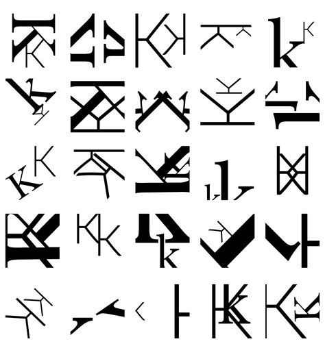 Letter Pairing As Abstract Form Behance