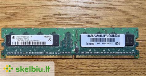 Infineon Ddr2 512mb Ram Skelbiult