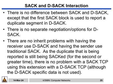 Sack Tcp Lecture13 All In One Easily Explainppt
