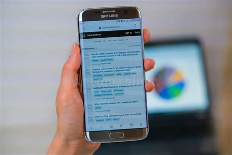 stackoverflow web site on mobile phone editorial image image of device cellular 149017240