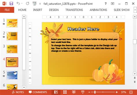 Animated Fall Festivals PowerPoint Template