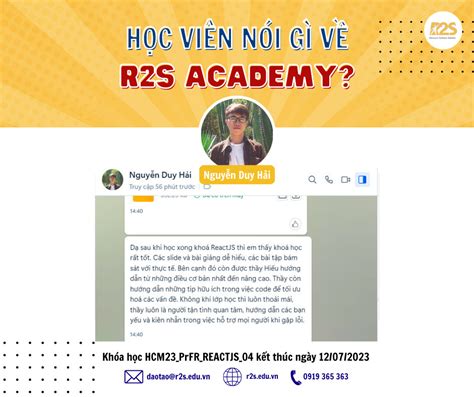 Học Viên R2s Academy