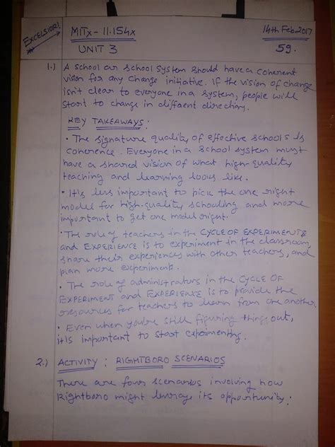 Notes — 59 To 62 — Unit 3 — Mitx — 11154x — 14th Feb 2017 By