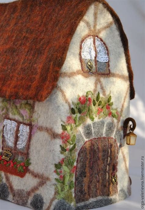 Купить Лето в Баварии Грелка на чайник бежевый дом домик домики фахверк интерьер Felt