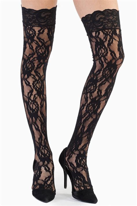 Lace Thigh High Stockings Tobi