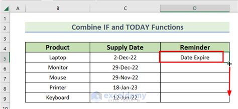 How To Create Notifications Or Reminders In Excel 5 Methods