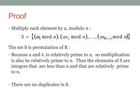 Fermat And Euler Theorem Pptx Technology And Computing